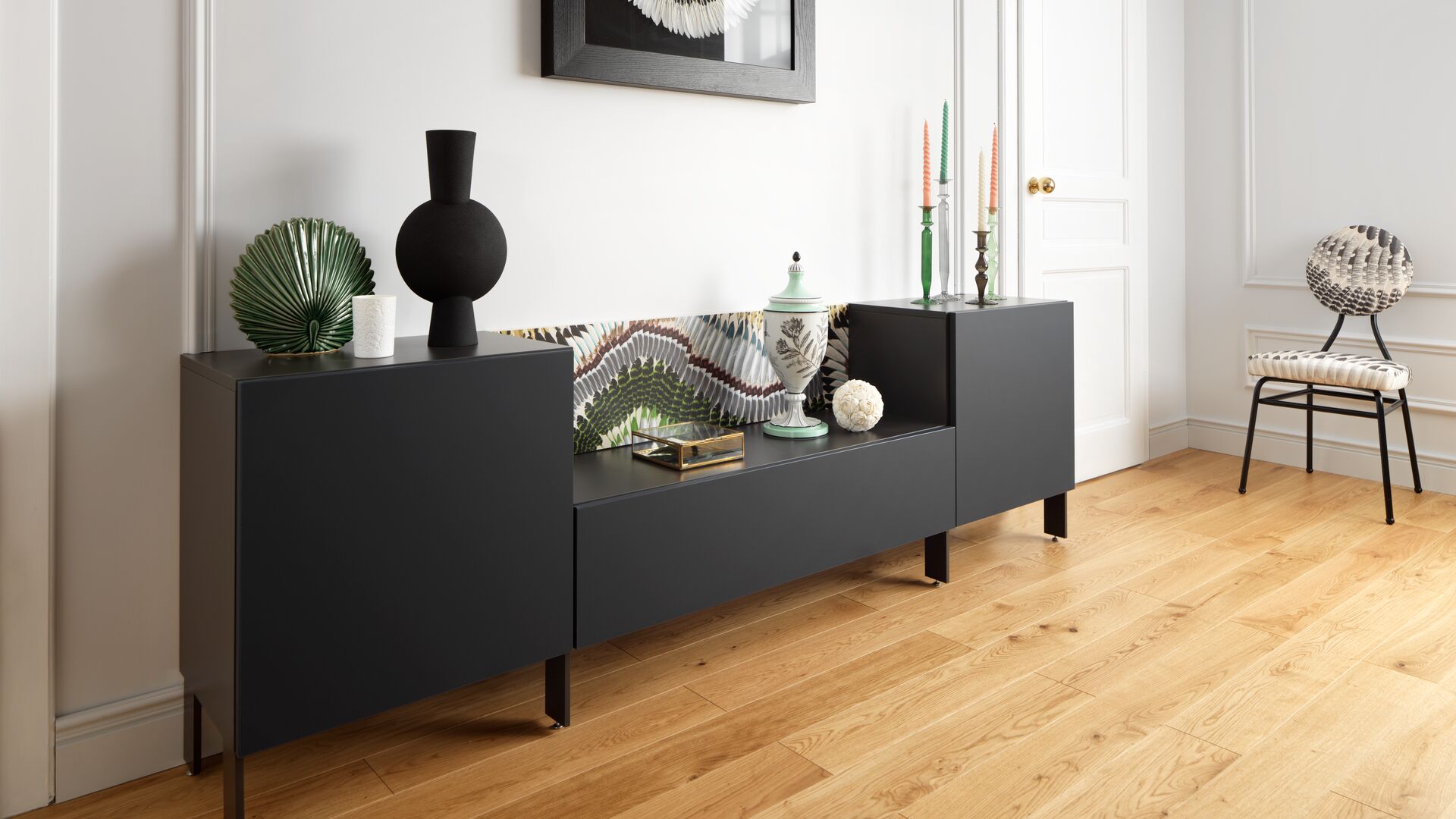 Buffet bas design avec motifs Lacroix | SCHMIDT