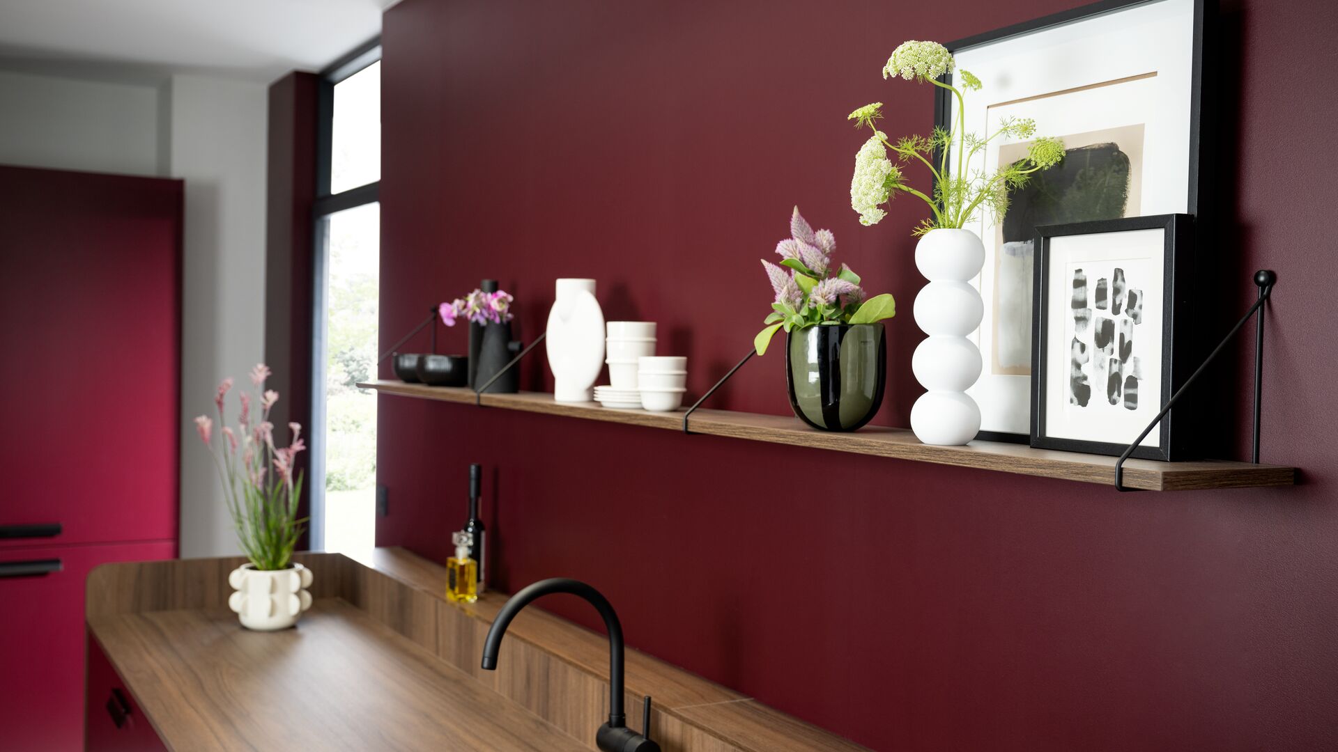 Cuisine violette, mauve au style raffiné | SCHMIDT